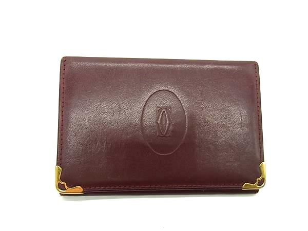 商品情報 ブランド名 Cartier カルティエ 状態ランク Bランク ライン カラーボルドー系 素材 レザー サイズ W 約11.5cm　H 約7.5cm　D 約1cm ポケット中 ポケット×4 付属品画像内にあるものが全てになります シ...