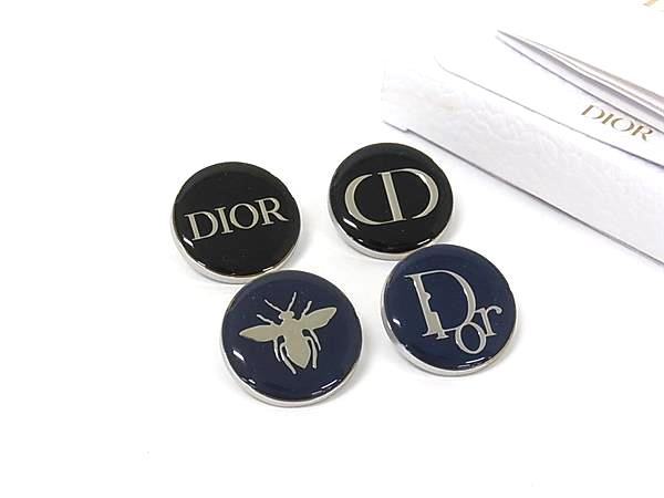 商品情報 ブランド名 ChristianDior ディオール 状態ランク Aランク(美品) ライン カラーブラック系×ネイビー系 素材 サイズ(cm) W 約2.5cm　H 約2.5cm サイズ(inch) W 約0.98inch　H 約0...