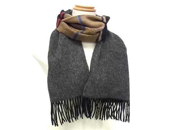 商品情報 ブランド名 Wakefield ウェイクフィールド 状態ランク Aランク(美品) ライン カラーネイビー系×ブラウン系 素材 ウール×カシミヤ サイズ 全長 約136cm(フリンジ含まず)　幅 約32cm ポケット 付属品画像内に...