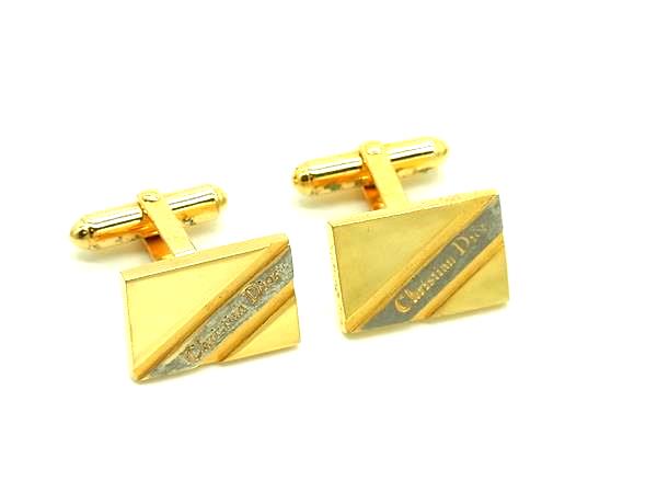商品情報 ブランド名 ChristianDior ディオール 状態ランク Bランク ライン カラーゴールド系×シルバー系 素材 サイズ(cm) W 約1.8cm　H 約1.2cm サイズ(inch) ポケット 付属品画像内にあるものが全てに...