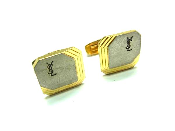商品情報 ブランド名 YVESSAINTLAURENT イヴサンローラン 状態ランク ABランク(美品) ライン カラーゴールド系×シルバー系 素材 サイズ(cm) W 約1.4cm　H 約2.2cm サイズ(inch) ポケット 付属品画...