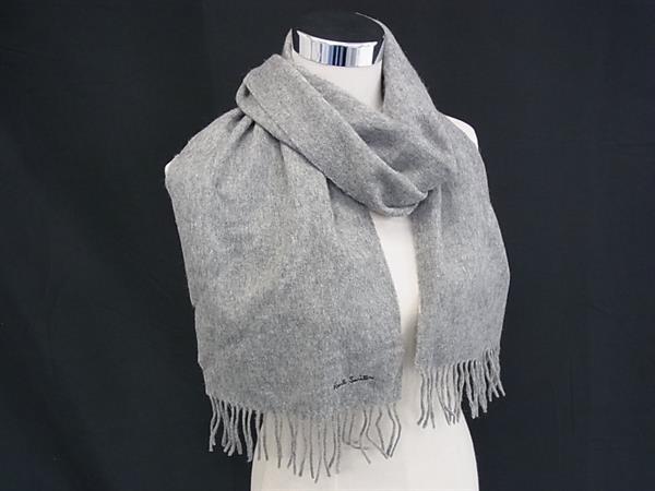 商品情報 ブランド名 Paul Smith ポールスミス 状態ランク ABランク(美品) ライン カラーグレー系 素材 ウール100％ サイズ(cm) 全長:約166cm(フリンジ含まず)　幅 約26cm サイズ(inch) ポケット 付属...