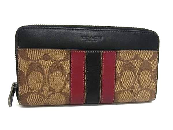 商品情報 ブランド名 COACH コーチ 状態ランク Bランク ライン カラーブラウン系×ブラック系 素材 PVC×レザー サイズ(cm) W 約20cm　H 約11cm　D 約2.5cm サイズ(inch) ポケット外 ポケット×1　中 ...