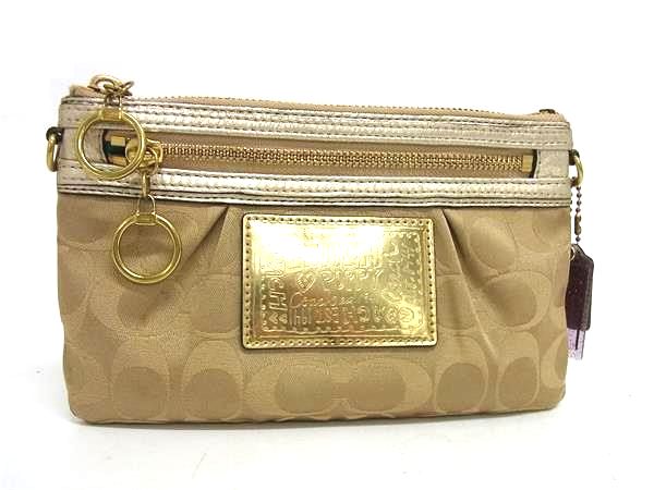 商品情報 ブランド名 COACH コーチ 状態ランク Bランク ライン カラーブラウン系 素材 キャンバス×レザー サイズ(cm) W 約21cm　H 約13cm　D 約1.5cm サイズ(inch) ポケット外 ファスナーポケット×1　中...