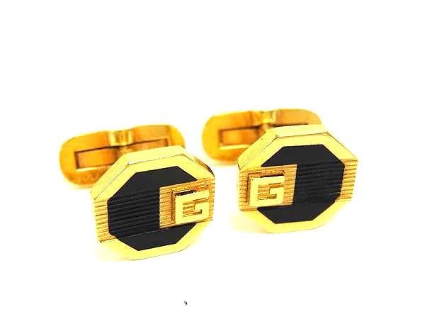 商品情報 ブランド名 GIVENCHY ジバンシィ 状態ランク ABランク(美品) ライン カラーゴールド系×ブラック系 素材 サイズ(cm) W 約1.3cm　H 約1.3cm サイズ(inch) W 約0.51inch　H 約0.51i...