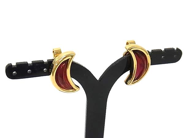 商品情報 ブランド名 NINA RICCI ニナリッチ 状態ランク ABランク(美品) ライン カラーゴールド系×レッド系 素材 サイズ(cm) W 約0.7cm　H 約1.7cm サイズ(inch) W 約0.28inch　H 約0.67...