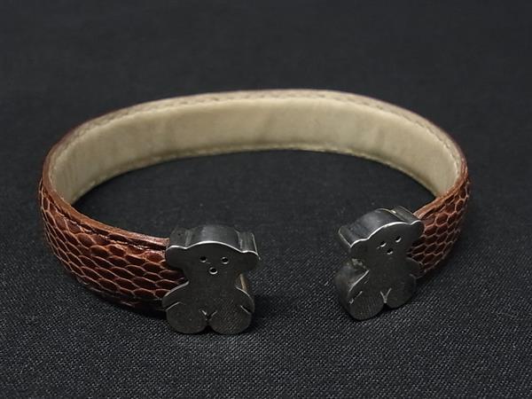 商品情報 ブランド名 TOUS トウス 状態ランク ABランク(美品) ライン カラーブラウン系 素材 リザード型押しレザー サイズ(cm) 内周:約15.5cm　幅 約1.1cm サイズ(inch) ポケット 付属品画像内にあるものが全て...