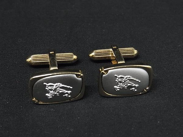 商品情報 ブランド名 BURBERRY バーバリー 状態ランク ABランク(美品) ライン カラーゴールド系×シルバー系 素材 サイズ(cm) W 約1.8cm　H 約1.3cm サイズ(inch) W 約0.71inch　H 約0.51i...