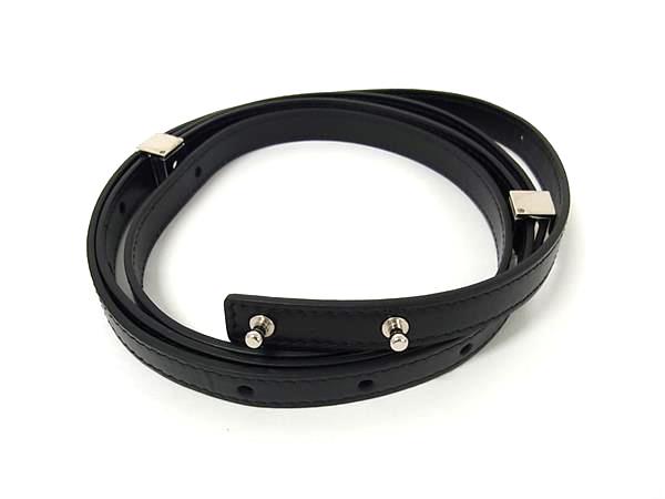 商品情報 ブランド名 GIVENCHY ジバンシィ 状態ランク Aランク(美品) ライン カラーブラック系 素材 レザー サイズ(cm) 全長:約86.5cm〜約118.5cm(調節可能、ベルト穴各×5)　幅:約1.3cm サイズ(inch...