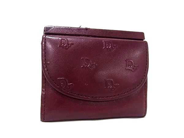 商品情報 ブランド名 ChristianDior ディオール 状態ランク Bランク ライン カラーボルドー系 素材 レザー サイズ(cm) W 約7.5cm　H 約6.6cm　D 約0.5cm サイズ(inch) W 約2.95inch　H...
