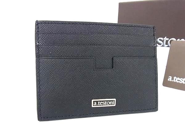 商品情報 ブランド名 a.testoni ア テストーニ 状態ランク SAランク(新品同様) ライン カラーブラック系 素材 レザー サイズ W 約11.2cm　H 約8.2cm　D 約0.5cm ポケットカード入れ×6 付属品画像内にある...
