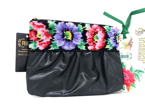 商品情報 ブランド名 FEILER フェイラー 状態ランク Sランク(未使用品) ライン カラーブラック系×マルチカラー 素材 サイズ(cm) W 約17cm　H 約11.3cm　D 約2.2cm サイズ(inch) ポケット 付属品画像内...