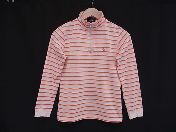 商品情報 ブランド名 PEARLY GATES パーリーゲイツ 状態ランク ABランク(美品) ライン カラーオレンジ系×ピンク系×ホワイト系 素材 ポリエステル75%×コットン25% サイズ(cm) 実寸:総丈 約61.5cm　着丈 約5...