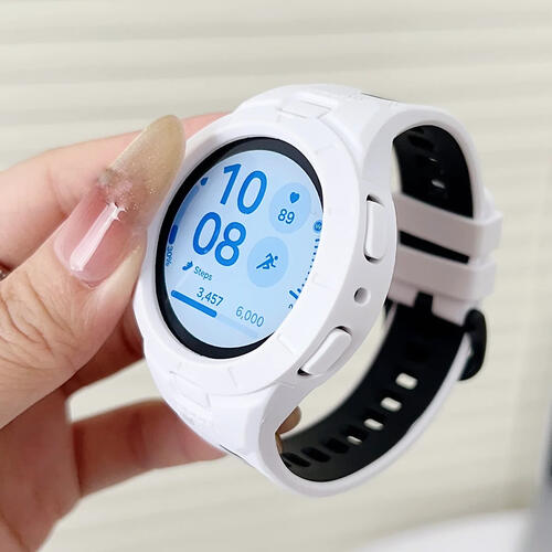 2in1 Samsung Galaxy watch バンド シリコン シンプル 一体型 時計 腕時計 レディース ユニセックス スマート マット ストラップ Android かっこいい Y2K キラキラ スポーツ 韓国 防水 ピンク SE ...