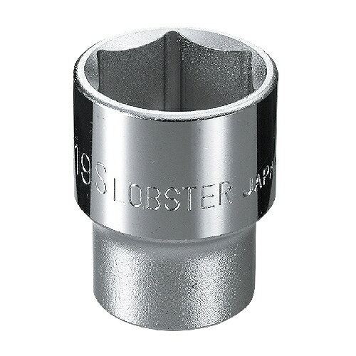 LB エビソケット6カクLM319S　9．5x19●使用頻度の高いもので構成されバリエーションも豊富●使用場所や作業内容などニーズに合わせて最適のものをお選びいただけます。●山崩れなく高精度に仕上がったソケット本体です。●対辺寸法(mm):...