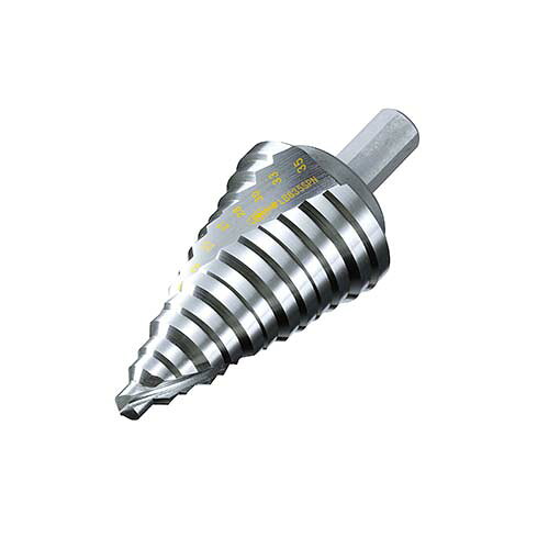 LB エビスパイラルステージドリル　LB635SPN●穴あけスピードは従来品の約1/5●電気工事でよく使う穴あけサイズを1本に集約●1本で作業が完了するため、作業効率化に貢献！●スパイラル溝の採用により、スクイ角が鋭角でストレート溝に比べて...