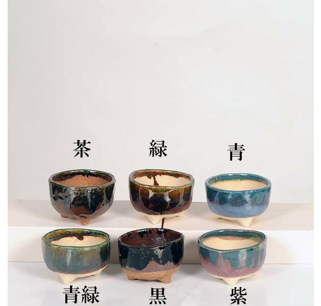 商品説明 祥石(二代目)ゆうき　丸鉢　2.5号 独特で繊細な絵が魅力。 初代祥石のご子息で、落款は「ゆうき　祥石」です。 ※ご希望の色をお選び下さい。 ※こちらは数量物となっております。 ※塗り漏れのある場合もあります。 ※1点1点手作りの...