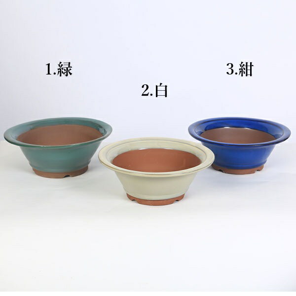 商品説明 国産鉢：丸陣笠中深鉢　22cm*資材 日本製鉢　色物鉢 日本国産鉢。水はけのよいソリ状の鉢です。 弱った樹に水はけの良い状態にして、新しい根を出しやすいようにするのに最適です。 ＊数量物の為、若干の色の違い(色むら)・絵の違いがあ...