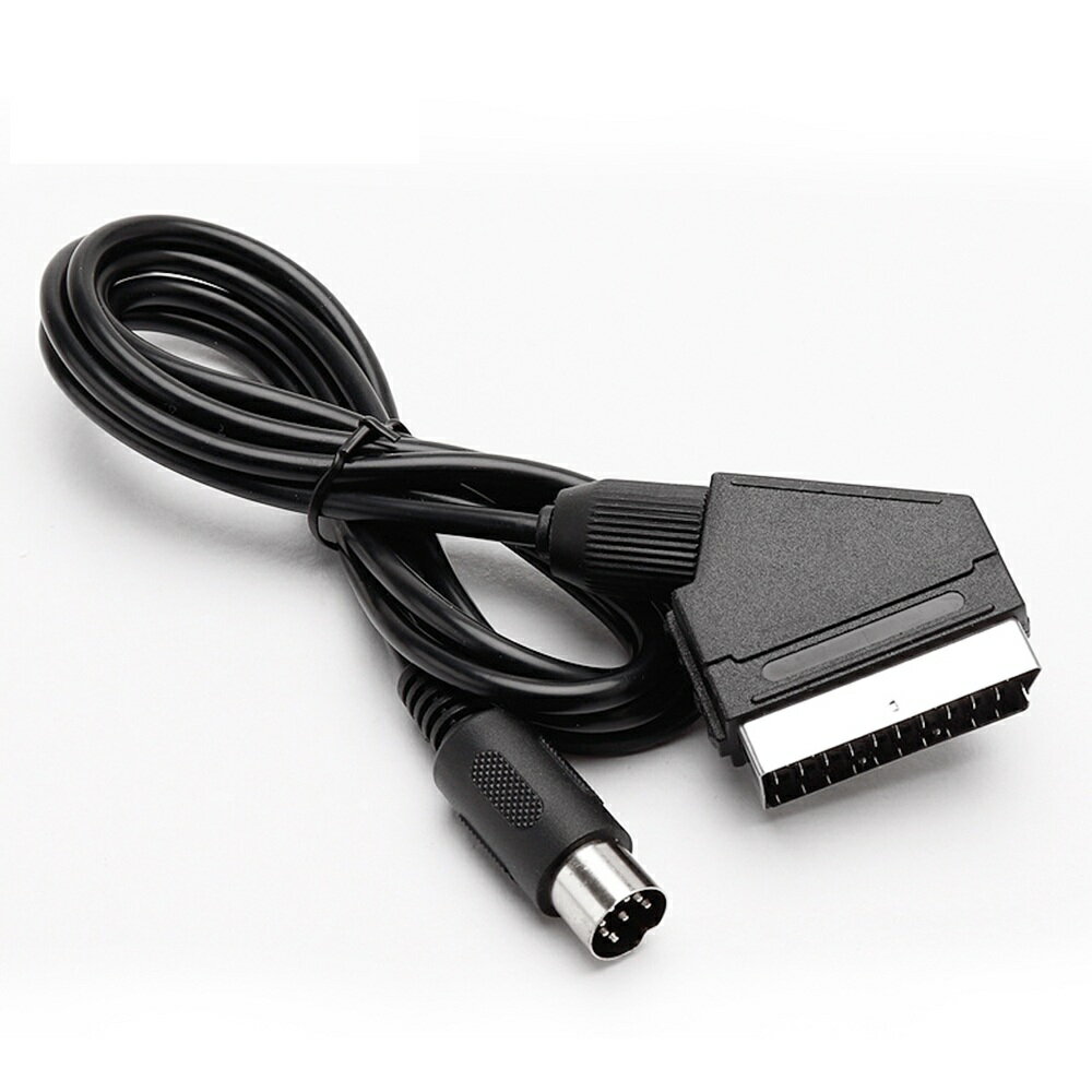 メガドライブに使用できるRGB21ピンケーブル（SCARTケーブル）です。 新品未使用のお品物になります。 ケーブル長：約1.7m 高品質で耐久性の高いケーブルです。 メガドライブ1とメガドライブ2のものがありますので、必要なほうをお選びく...