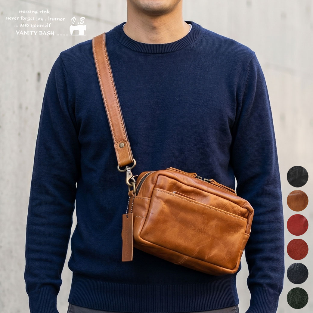 ショルダーバッグ ミニショルダー こだわりのハンドメイド！ メイン素材は牛革のオイルワックスレザーです、たっぷりオイルを含ませた革に最終工程でワックスを塗りこみます、それにより吸い付くようにオイリーで革の濃淡がよりはっきりと表現されます。 ...