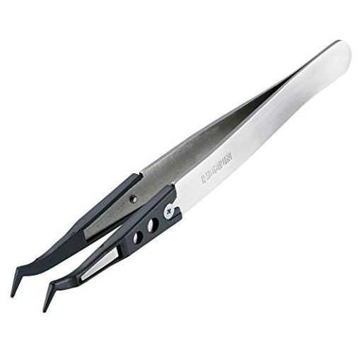🔵【チップ交換式で多用途対応、R型先端が優しくフィット】P-642-Sは、用途に合わせてチップを自由に交換できる“チップ交換式ESDピンセット”です。あらゆる作業に適した先端形状をラインナップしており、電子機器の組立から繊細...