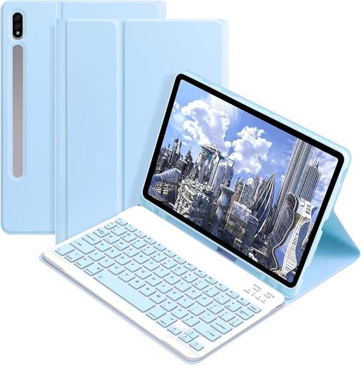 ⭐対応機種:GalaxyTabA9+/A9Plus11インチ(SM-X210/X216/X218)。 ⭐分離式キーボード:脱着可能なキーボード、マグネットによるキーボードもカバーも単独使用できます。キーボードはAndroid、iOS、Win...