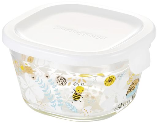 サイズ(約):9.3x9.2x高さ5.4cm、満水容量:200ml 本体重量(約):200g 素材・材質:本体/耐熱ガラス、フタ/ポリプロピレン(耐熱温度140度) 生産国:中国 電子レンジ:OK(フタをしたまま)、オーブン:OK(フタを外...