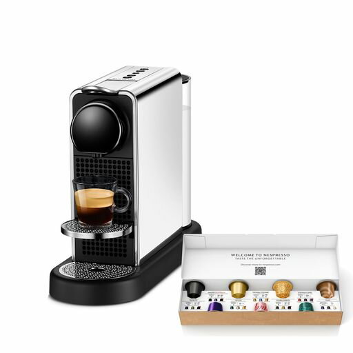 家庭用 「シティズプラチナム」高級感漂う仕上げ。ステンレススチールとチタンの2種類 エスプレッソからアメリカーノXLまで4つのカップサイズを専用ボタンで抽出:エスプレッソ(約40ml)、ルンゴ(約110ml)、アメリカーノ(150ml)、ア...