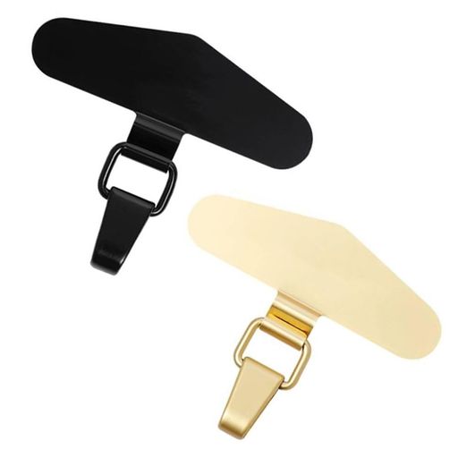 【製品仕様】2つのストラップホルダー、が含まれますこのスタンド付きスマートフォンの寸法は長さ48mm*幅15mm、厚さわずか0.4mmです。銘記する!パッケージにはストラップは含まれません。 【素材】ステンレス製、長時間使用しても錆びたり破...