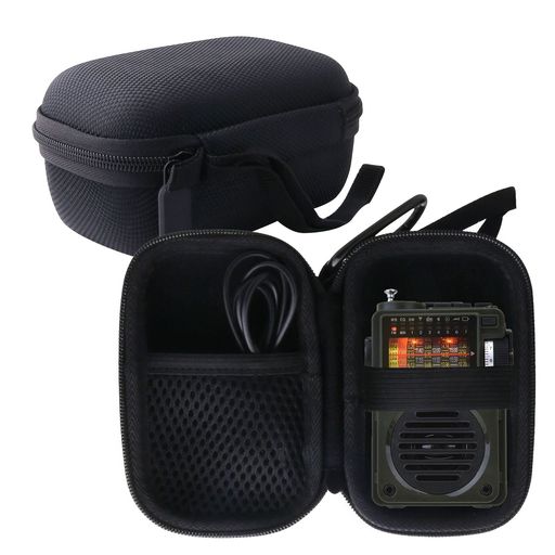 WERJIA収納ケース互換のZHIWHIS/HRD-701Bluetoothスピーカー超小型短波ラジオ収納ケース 材質:耐久性のある高級ハードEVA素材、優れた肌触り、中身の柔らかい保護。 用途:保管保護、汚れ、衝撃、磨耗を防ぐことができ、...