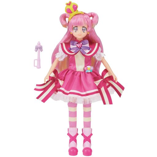 『わんだふるぷりきゅあ!』より、「プリキュアスタイルキュアワンダフル」が登場! ボリューミーでキュートなサラサラヘアのプリキュアドールです。 手には付属のフレンドリータクトを持たせることができ、手足も可動するので、ポーズをとらせて様々なごっ...