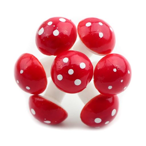 【高品質】:リアルなキノコのミニチュアデコレーション!カラフルで可愛らしく、インテリアやガーデニング、撮影背景に幻想的な雰囲気をプラス! 【ミニサイズで可愛さ満点】:リアルなキノコのデザイン、小さくてキュート!さまざまなシーンの装飾に最適で...