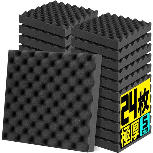 【高密度*吸音効果抜群】吸音、防音効果は吸音材の密度に深く関わっていて、密度が大きくなるほど吸音、防音効果も高くなる傾向がみられます。通常の吸音板に比べ、弊社の吸音材は厚さ5cm、25kg/m3という高密度の極厚スポンジを採用し、吸音効果が...