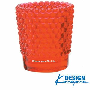 ガラス表面の均等に浮き出た突起をキャンドルの灯りが揺らめきます。ベストセラーアイテムです。本体サイズ：φ57×H64mm 内径：φ48mm材質：ガラス