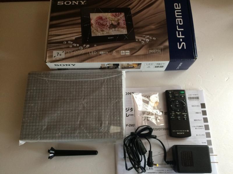 SONY デジタルフォトフレーム D720 クリスタル&amp;ブラック DPF-D720/BU特徴: 音楽再生機能, 動画再生機能, リモコン機能対応