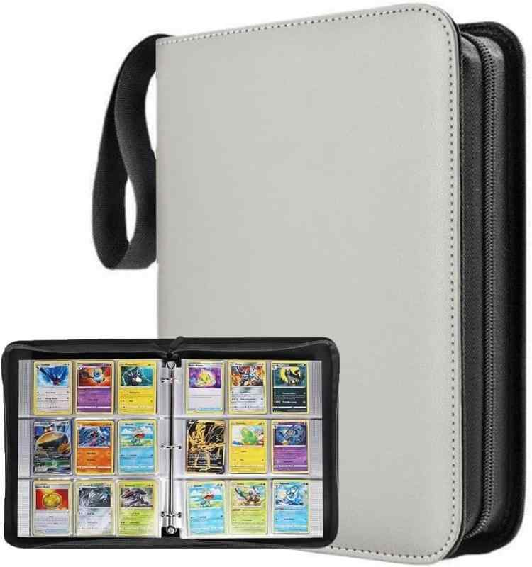 YoKiStar カードファイル 9ポケット トレカ ファイル 大容量 900枚収納可能 防水PU素材 カード収納 カードバインダー 透明シート 両面利用 50ページ 各種カードを集める スターカード コレクシ【プレミアム素材】カードバイン...