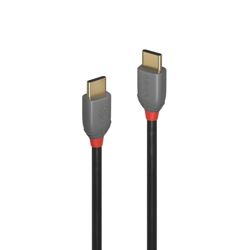 LINDY ANTHRA LINE USB2.0 Type-Cケーブル【リバーシブル設計】 Type-Cは上下対称の形状で、向きを確認せずに簡単に接続可能。【データ転送＆充電対応】 USB2.0準拠で、データ通信と充電の両方に対応。USB1...