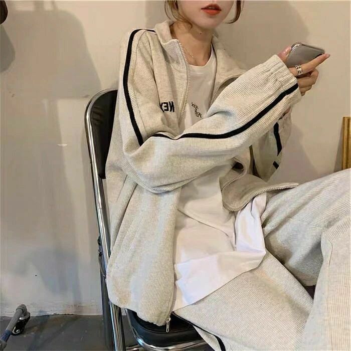 スウェット セットアップ レディース スーツ セットアップ パンツスーツ 通販 ライトグレー ネイビー S M L XL
