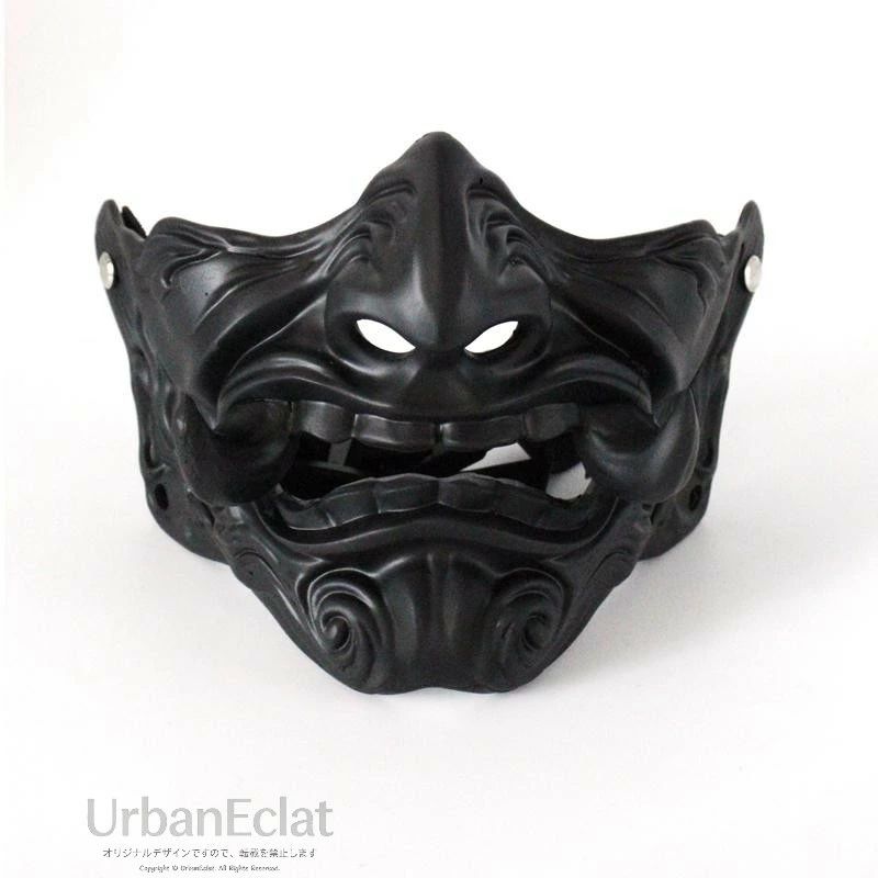 般若 お面 和風 怖い ハーフマスク 鬼 半面具 置物 ハロウィン 節分 コスプレ 仮装 パフォーマンス 舞台 撮影 装飾品 小道具 ディスプレイ 個性的 かっこいい 黒 白 グレー般若 お面 和風 怖い ハーフマスク 鬼 半面具 置物 ハ...