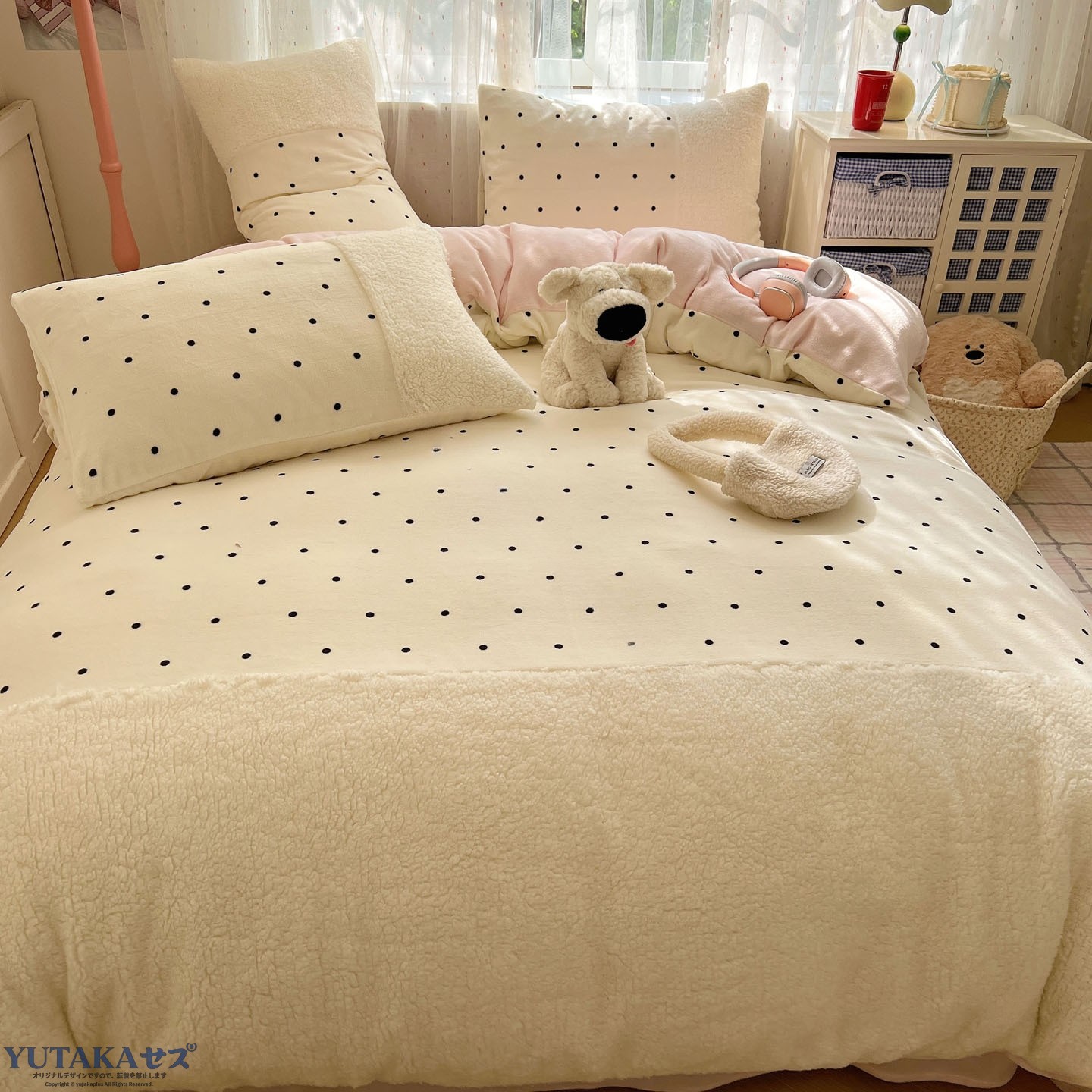 商品情報素材フランネル カラー写真参考サイズ★サイズ(cm)：フラットシーツタイプシングル（3点セット）1点布団カバー：150*200cm1点フラットシーツ：180*230cm1点枕カバー：48*74cm1.5m/1.8mサイズ用（4点セッ...