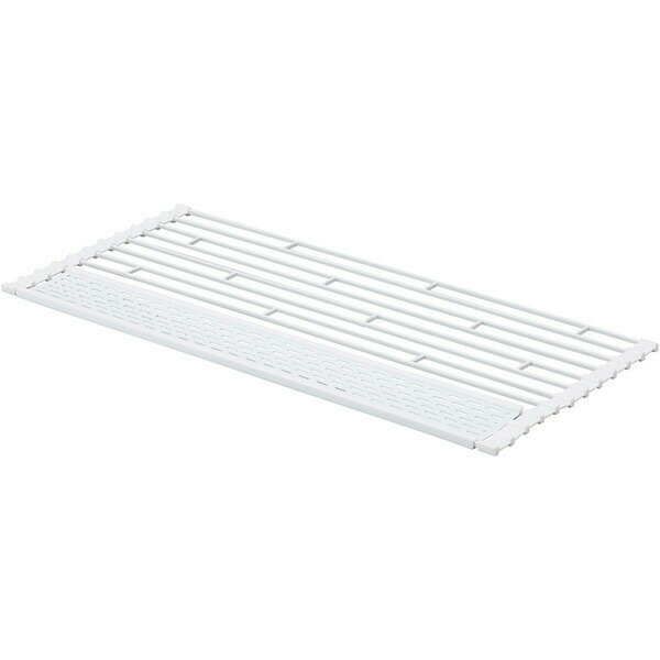 ●クルッと巻いて省スペースに収納できる便利な折り畳み水切り。 ●小物が置けるシリコーントレー付き！ ● シリコーントレー付きなので、小さな物も水切りできます。 ●使わない時はくるくる丸めてコンパクトに収納できます。 ●シンクのスペースを有効...