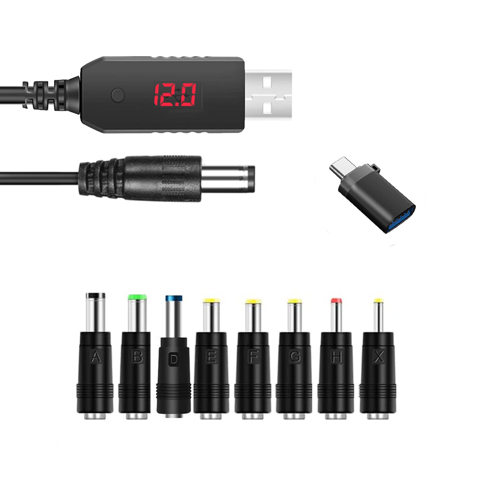 ・USB入力:Smart Charge QC3.0/QC4.0 (5V、9V、12V) ・電圧調整範囲:5V12V ・電圧調整ステップ:0.2V ・電圧許容誤差:0.1V0.5V ・付属コネクタ:8種類 (2.5x0.7mm、3.5x1.3...