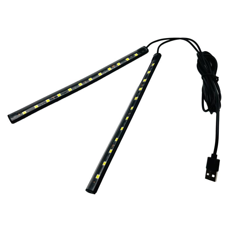 LISPHOS LEDテープライト カー用品 フロアライト アンビエントライト 2本【美しく光るLEDテープライト】この高輝度のフロアライトは、1本に12個のLEDライトがあり、車内を優美に照らすアンビエントライトとして使用できます。柔軟性...