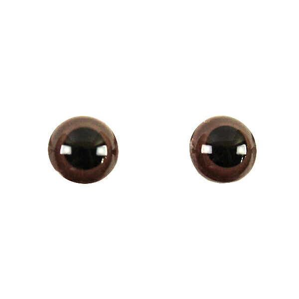材料 『あみぐるみEYE　クリスタルアイ 7.5mm ブラウン』 ハマナカ H220-107-2 ぬいぐるみやあみぐるみ、ぽんぽんに！ 使いやすいワッシャー付き（ネジタイプ）の差し目です。 ■サイズ直径：7.5mm ■材質：スチロール製 ■...