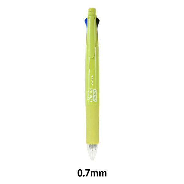多機能ペン 『クリップオンマルチF アクティブグリーン B4SA1-ACG』 ZEBRA ゼブラ オフィスや学生の必需品♪ 1本で4色+シャープが使える多機能ペンです。 打合せや外出の時にこれ1本でとても便利です。 クリップをスライドさせ、...