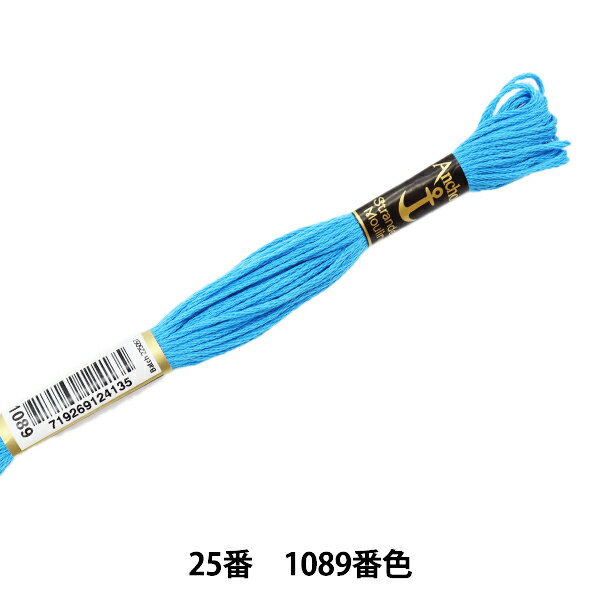 刺しゅう糸 『Anchor(アンカー) 25番刺繍糸 1089番色』 世界で長く愛される老舗メーカーの刺しゅう糸 ドイツの老舗メーカー、アンカーの25番手刺しゅう糸です。 シルケット加工を施しており、糸に艶やかな光沢があります。 フランス刺...