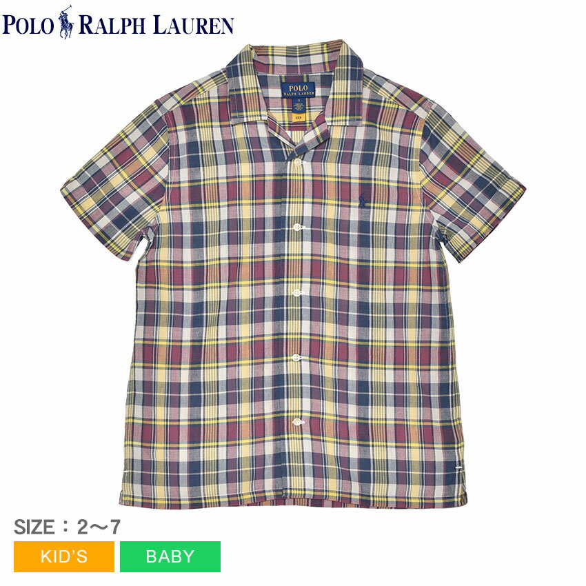 《アイテム名》 ポロ ラルフローレン 半袖シャツ POLO RALPH LAUREN キッズ ベビー ジュニア 子供 SS LINEN ANDY CAMP SHIRT-PLD 322964694 《ブランドヒストリー》 1968年にメンズウ...