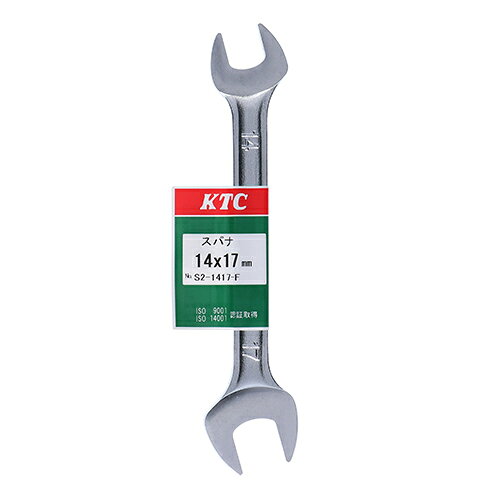 商品名 スパナ ブランド名 KTC 規格 S2-1417-F 商品サイズ 幅36×高さ173×奥行き7mm 重量105g 用途 六角ボルト・ナットを締め緩めする為のスパナ。 機能・特徴 新やり形ヘッド採用により、世界最小クラスのヘッド幅を実...