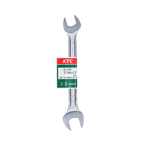 商品名 スパナ ブランド名 KTC 規格 S2-7/16X1/2-F 商品サイズ 幅27.5×高さ147×奥行き6mm 重量65g 用途 六角ボルト・ナットを締め緩めする為のスパナ。 機能・特徴 新やり形ヘッド採用により、世界最小クラスのヘ...