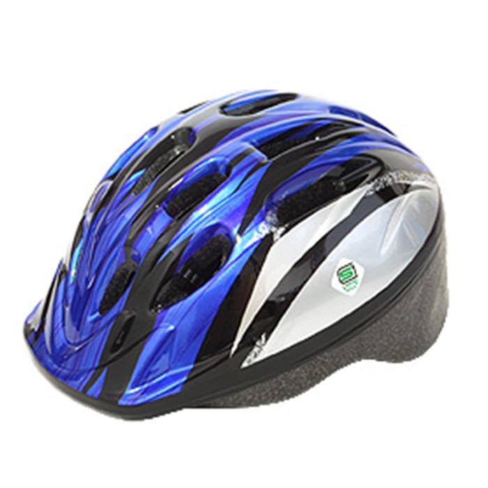 ◆商品名：パルミー（PALMY） パルミーキッズヘルメット シルバー/ブルー（M26）52〜56cm ※内横幅14.5cm SG規格ブランド PALMY サイズ 52〜56cm　※内横幅14.5cm 重量 220g 展示形態 台紙 特徴 ・...